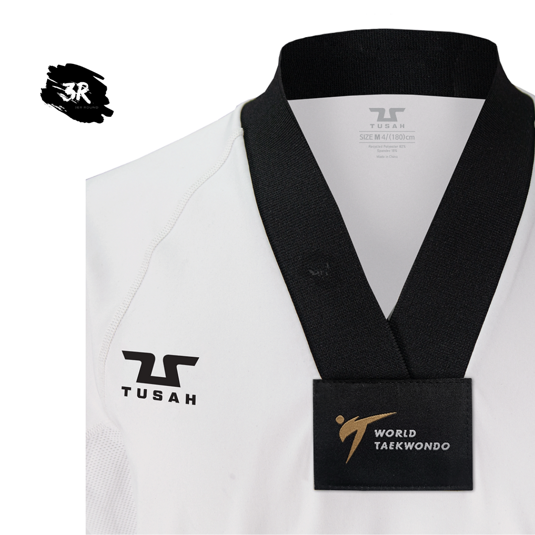 Uniforme TUSAH Olímpico "EVO" Dobok (ajuste masculino) MALE FIT – 3Roundmx
